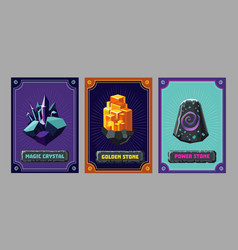 Set of magic items for computer fantasy game Vector Image