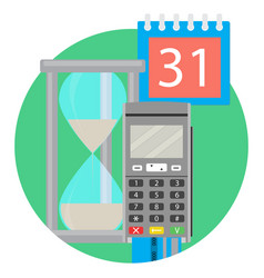 Day time pay Royalty Free Vector Image - VectorStock