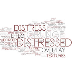 Distress word cloud concept Royalty Free Vector Image