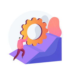 Persistence abstract concept Royalty Free Vector Image