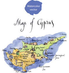 Northern cyprus map Royalty Free Vector Image - VectorStock
