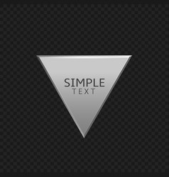 Exclamation oint in a metal triangle Royalty Free Vector
