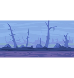 Set elements for computer game location swamp Vector Image