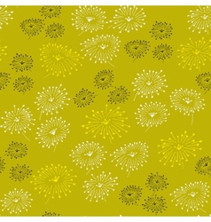 Daisy flowers color seamless pattern Royalty Free Vector