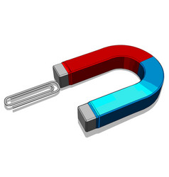 Magnet infographic flat style Royalty Free Vector Image