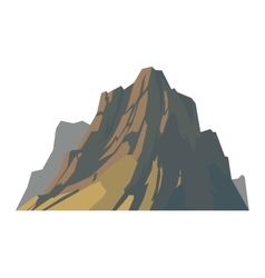 Mountain isolated Royalty Free Vector Image - VectorStock