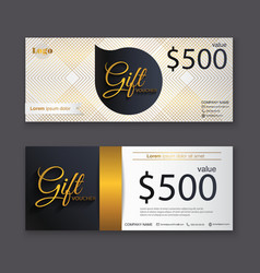 Certificate template with golden decoration Vector Image