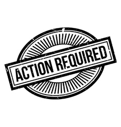 Action Required rubber stamp Royalty Free Vector Image