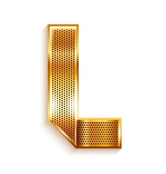 Diamond alphabet letter l Royalty Free Vector Image