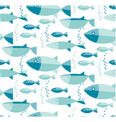 Fish pattern Royalty Free Vector Image - VectorStock
