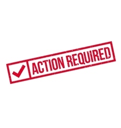 Action Required rubber stamp Royalty Free Vector Image