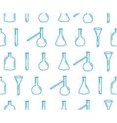 Lab chemistry equipment experiment Royalty Free Vector Image
