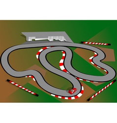 Racing track curved road car sport seamless Vector Image