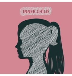 Concept inner child Royalty Free Vector Image - VectorStock