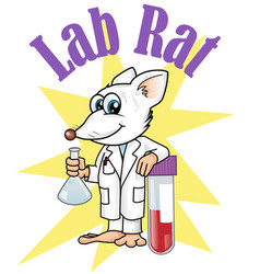 A lab kid character Royalty Free Vector Image - VectorStock