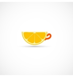 Modern business orange drink logo suitable Vector Image