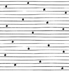 Ink lines hand drawn seamless pattern grunge ink Vector Image