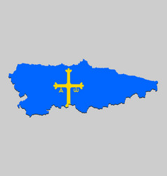 Map with flag Royalty Free Vector Image - VectorStock