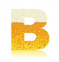 Alphabet beer Royalty Free Vector Image - VectorStock