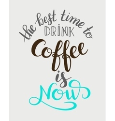 Coffee Time Hipster Vintage Stylized Coffee Paper Vector Image