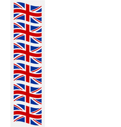 British flags frame banner Royalty Free Vector Image