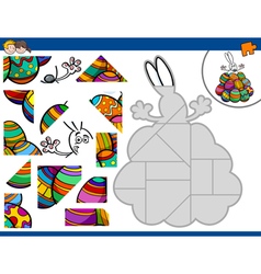 Match the shapes with cute snowman face activity Vector Image