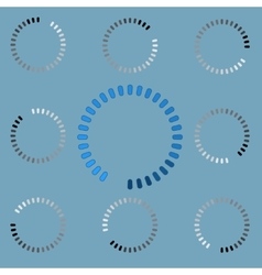 Round preloader animation frame Royalty Free Vector Image