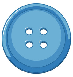 Blue button on white background Royalty Free Vector Image