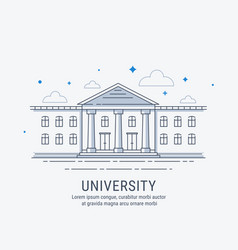 College building or university campus academy Vector Image