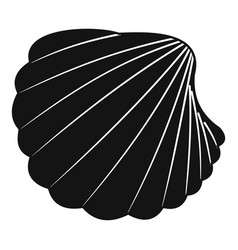 Big shell icon simple style Royalty Free Vector Image