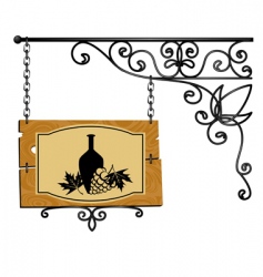 Wine cellar sign Royalty Free Vector Image - VectorStock