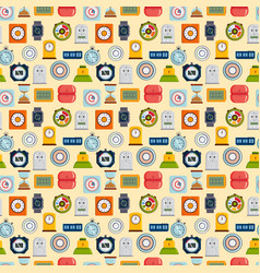 Clocks seamless Royalty Free Vector Image - VectorStock