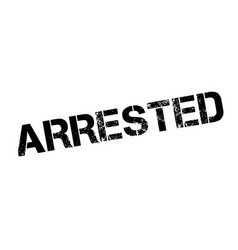 Arrested rubber stamp Royalty Free Vector Image