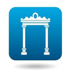 Eastern arch icon simple style Royalty Free Vector Image