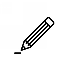 Pencil Outline Icon Royalty Free Vector Image - VectorStock