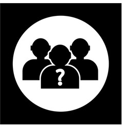 Who icon Royalty Free Vector Image - VectorStock