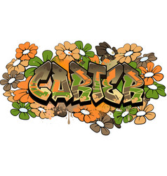 Donald graffiti name text design Royalty Free Vector Image