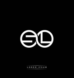 Sl logo monogram with triangle and hexagon modern Vector Image