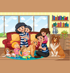 Helping at home Royalty Free Vector Image - VectorStock
