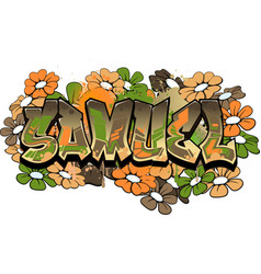 Dennis graffiti name text design Royalty Free Vector Image