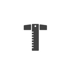 T-square icon Royalty Free Vector Image - VectorStock