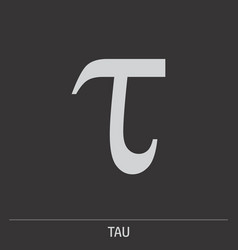 Tau greek letter icon Royalty Free Vector Image