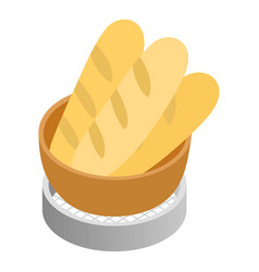 Baking icon isometric style Royalty Free Vector Image