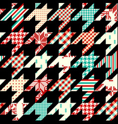 Classic argyle pattern in patchwork style Vector Image