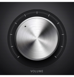 Modern volume knob button Royalty Free Vector Image