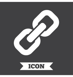 Link sign icon hyperlink symbol Royalty Free Vector Image