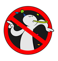 No play or football sign Royalty Free Vector Image