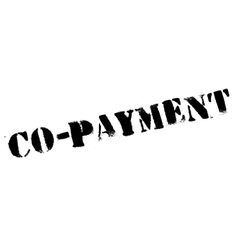 Co-payment rubber stamp Royalty Free Vector Image