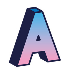 3d a letter design Royalty Free Vector Image - VectorStock