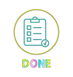 Check list document logo Royalty Free Vector Image